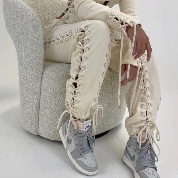 Hidden Cult | Pants & Jumpsuits | Hidden Cult Wynn Laced Up Joggers In ...